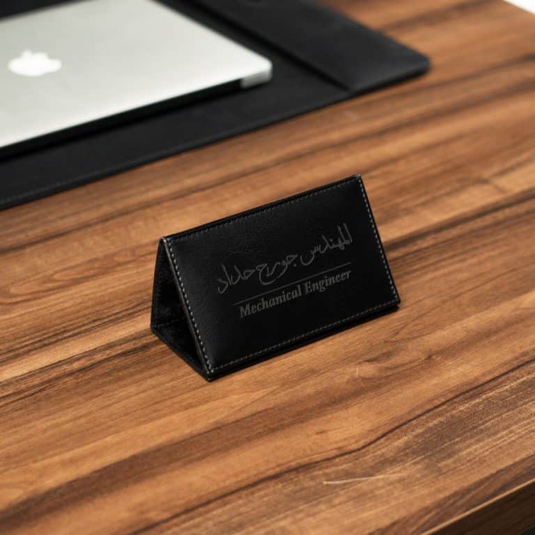Ander Desk Name Plate - luffy Leathers